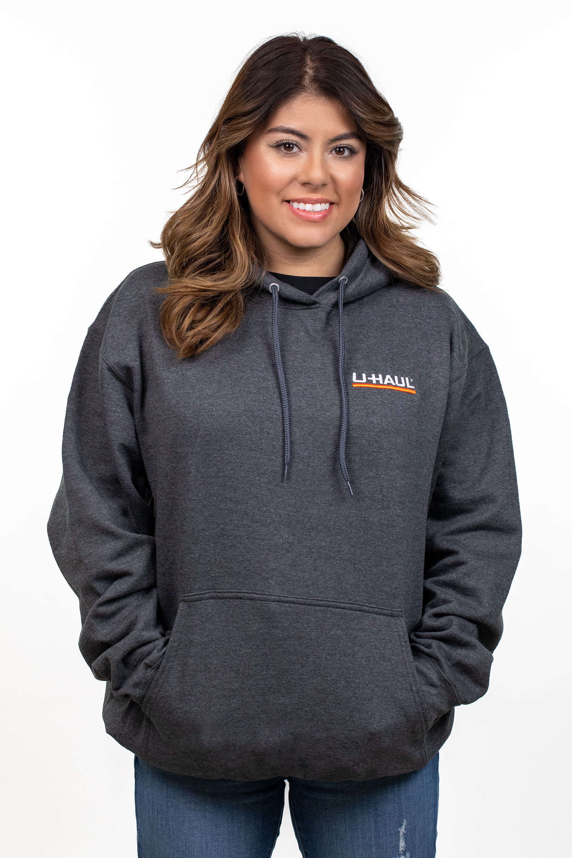 Medium Dark Grey U-Haul Fleece Hoodie | U-Haul