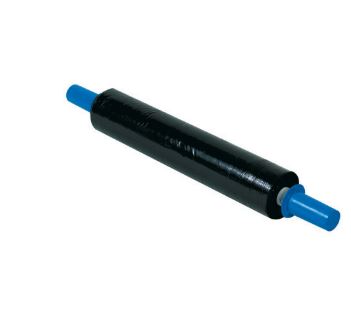 20" x 1000' Black Goodwrappers® UVI Stretch Film